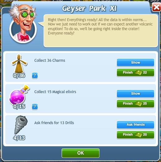 SuperCity Geyser Park: Stage 1—Wild Geyser Park (Permanent quest ...