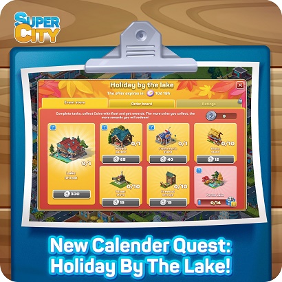 SuperCity Calendar Quest: Holiday By The Lake! – SuperCityGameTips