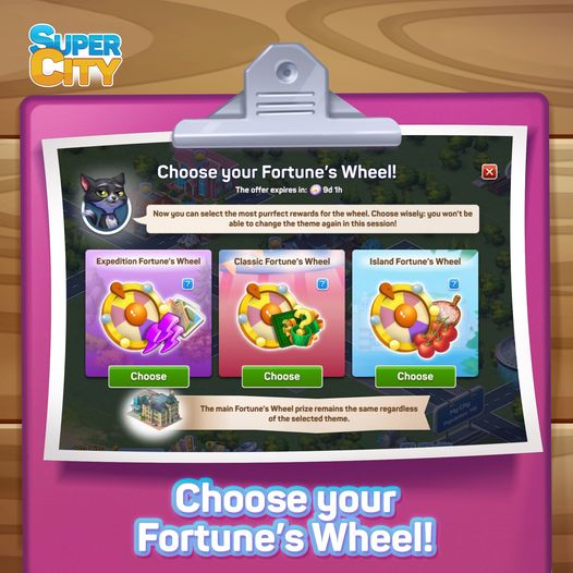 SuperCity: Choose your Fortune’s Wheel! – SuperCityGameTips